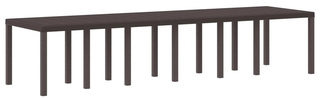 Zahradní stůl Hnědá 350 x 100 x 74 cm polyratan 3378525
