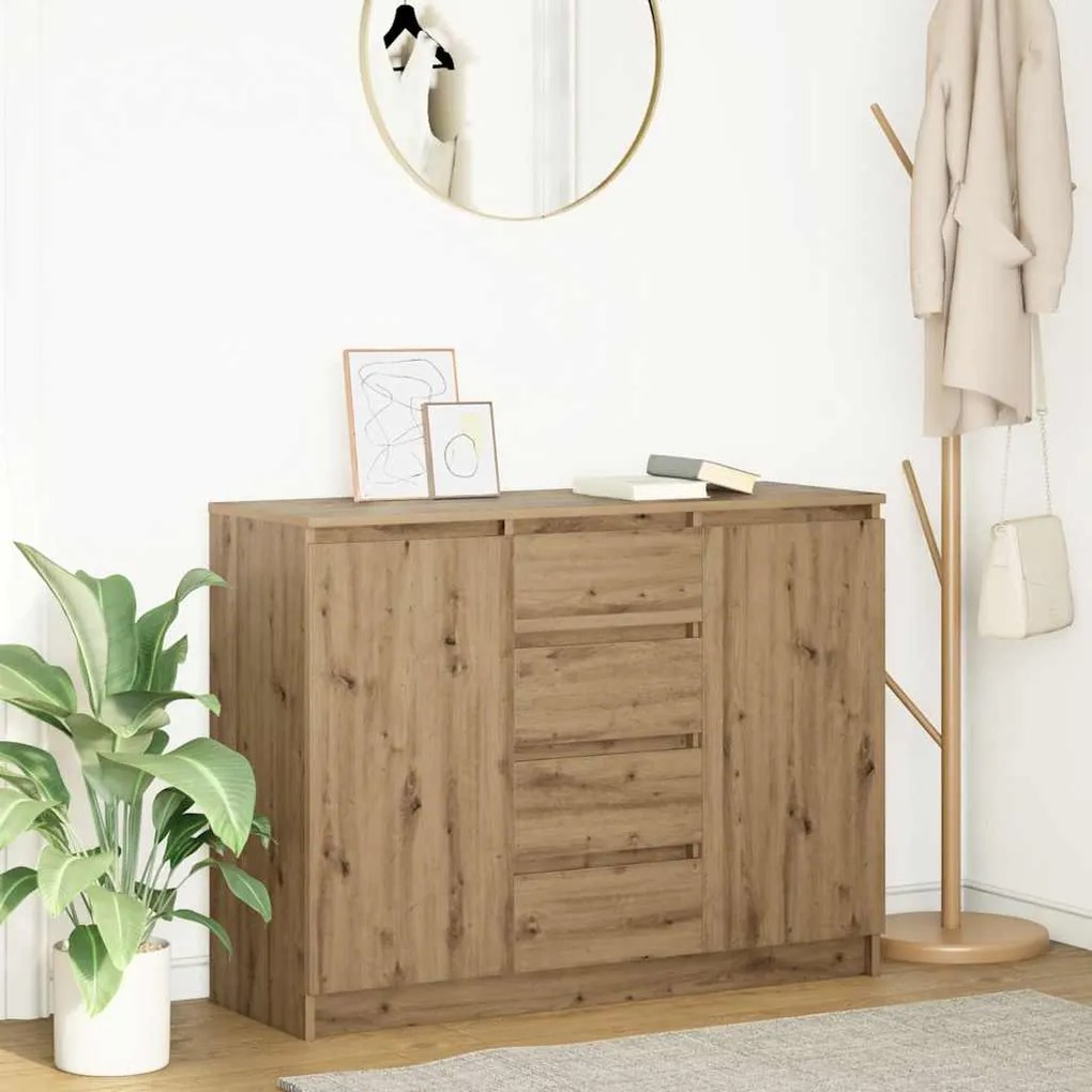 Příborník se zásuvkami Artisan Dub kompozitní dřevo 3328452