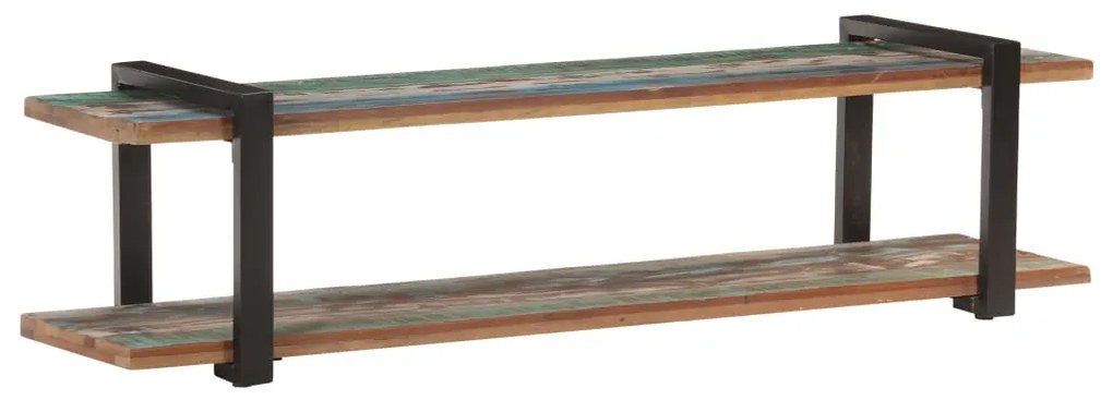 TV stolek 160 x 40 x 40 cm masivní recyklované dřevo 320498