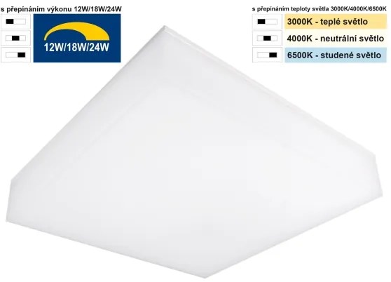 Top Light - LED Koupelnové stropní svítidlo BOXTER LED/24W/230V IP54 28x28 cm