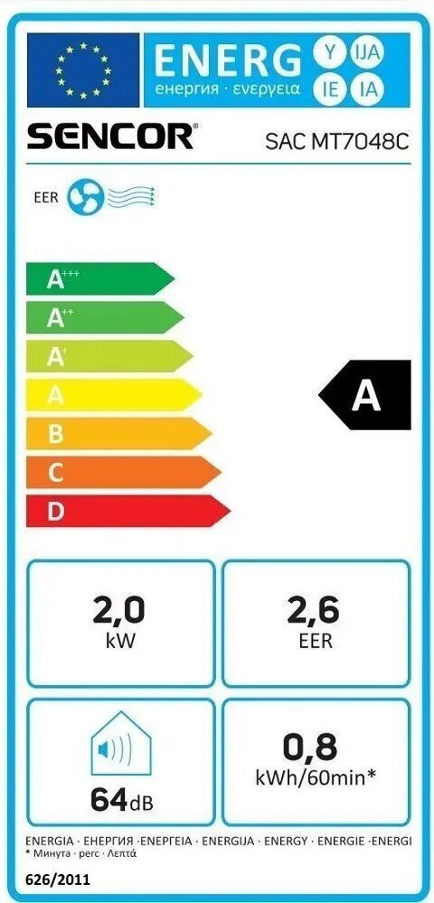 Sencor SAC MT7048C - Mobilní klimatizace