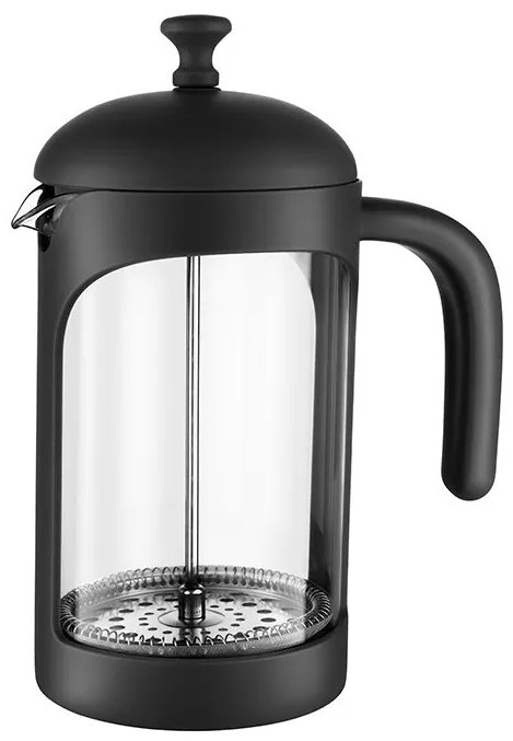 Konvice na kávu nebo čaj se sítkem Florina 350 ml černá pro tzv. French press