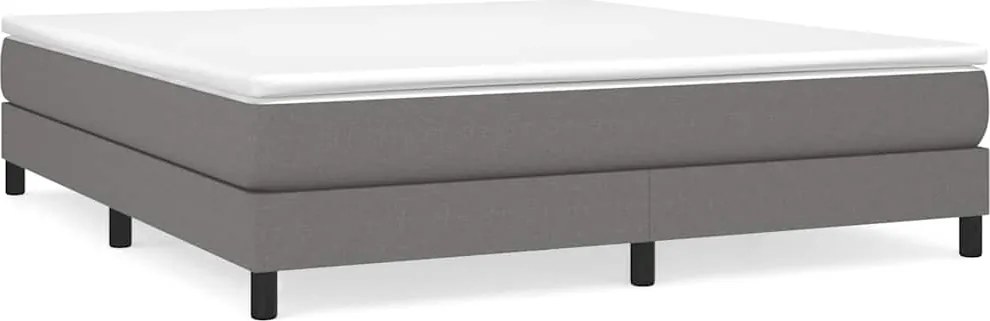 Rám postele s boxspringem tmavě šedý 160 x 200 cm textil 3120525