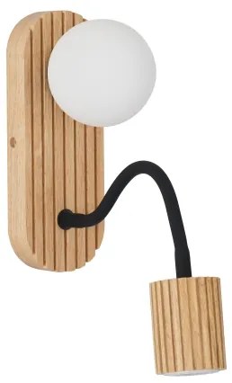 Brilagi - Nástěnná lampa MODERN WOOD 1xG9/5W/230V + 1xGU10/8W dřevo