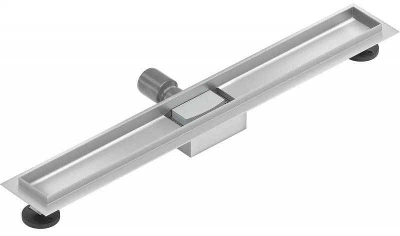 Mexen Flat nerezový sprchový žlab 70 cm - tělo žlabu bez krytu, 1015070