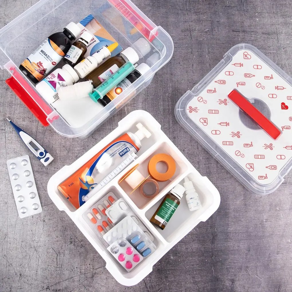 Orion Organizér, úložný box na léky, 2v1, LÉKARNIČKA MEDICO