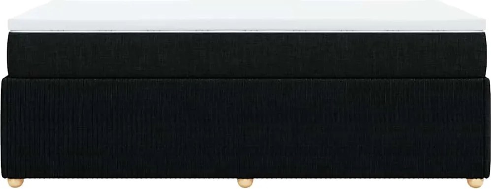 Box spring postel s matrací černá 100 x 200 cm textil 3285548