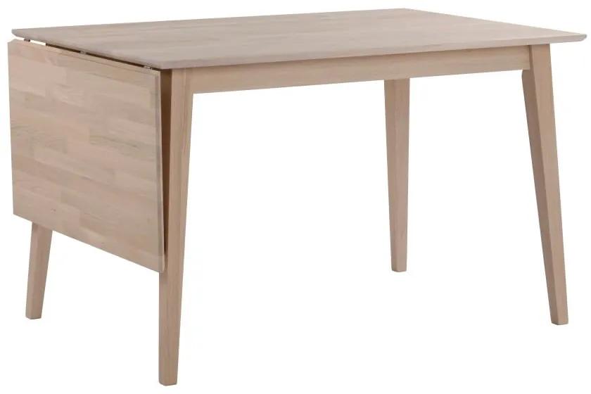 Matně lakovaný sklápěcí dubový jídelní stůl Rowico Mimi, 120 x 80 cm