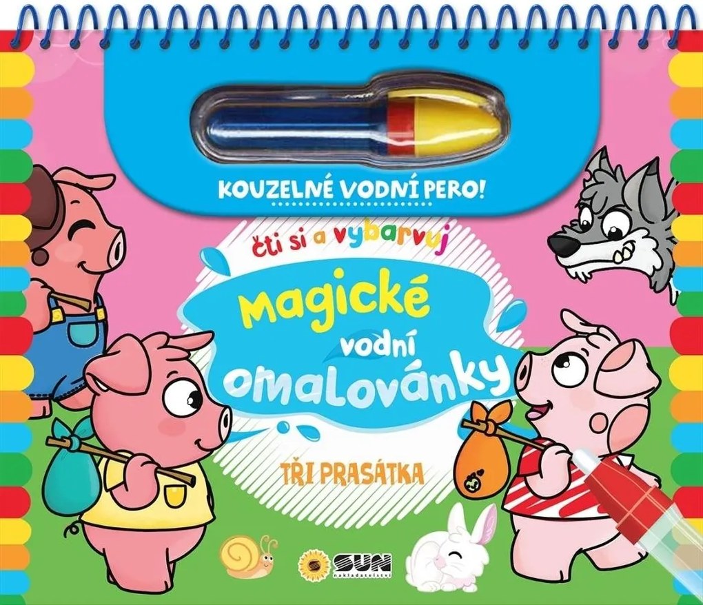 Magické vodní omalovánky tři prasátka
