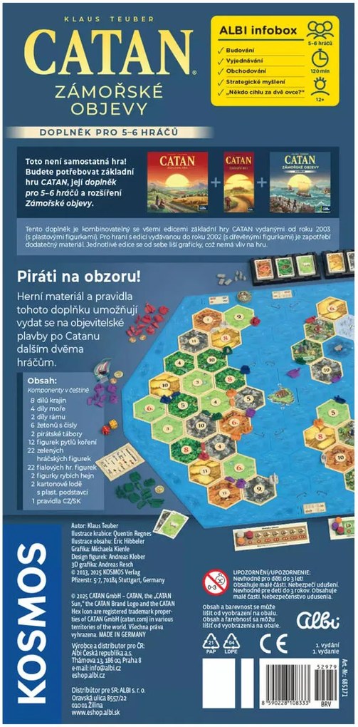 ALBI HRA Catan: Zámořské objevy 5-6 hráčů (2025) *SPOLEČENSKÉ HRY* albrv