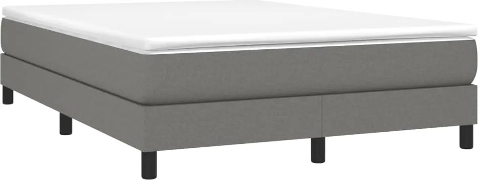 Box spring postel s matrací tmavě šedá 160x200 cm textil 3144086