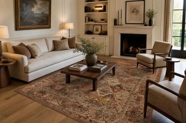 Koberec OMEGA KASHMIR červený