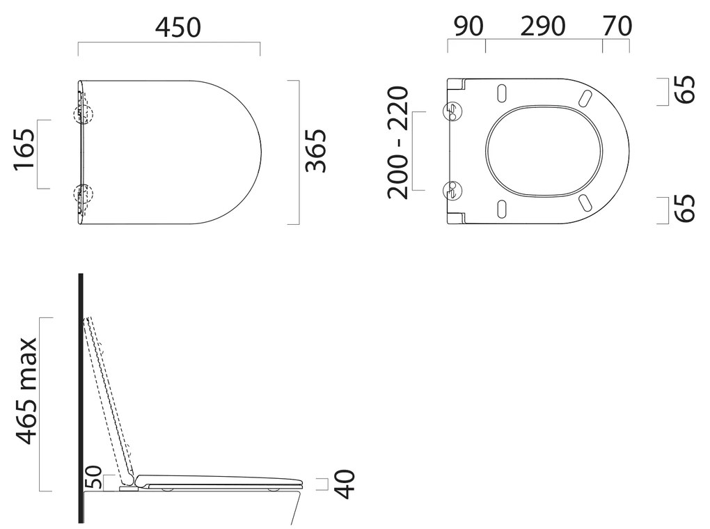 GSI Sapho, PURA WC sedátko soft close, duroplast, bílá/chorm