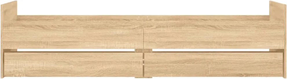 Rám postele se zásuvkami dub sonoma 90 x 200 cm 3207373