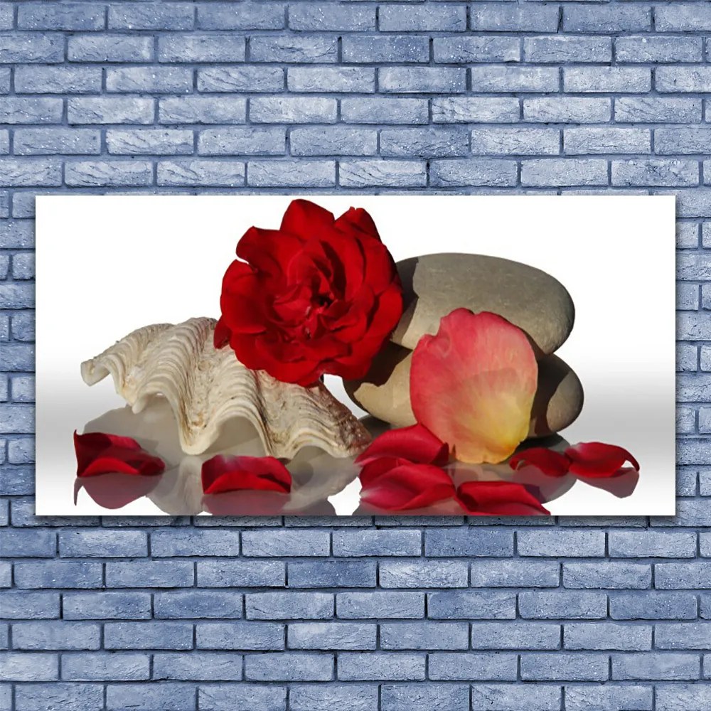 Obraz na plátně Růže Plátky Mrtvá Příroda 120x60 cm