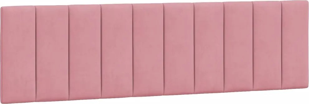 Postel s matrací Hanko růžová 180 x 200 cm samet 3208615