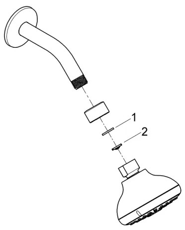 GROHE 26088001 - Hlavová sprcha TEMPESTA 100 100 mm lesklý chrom