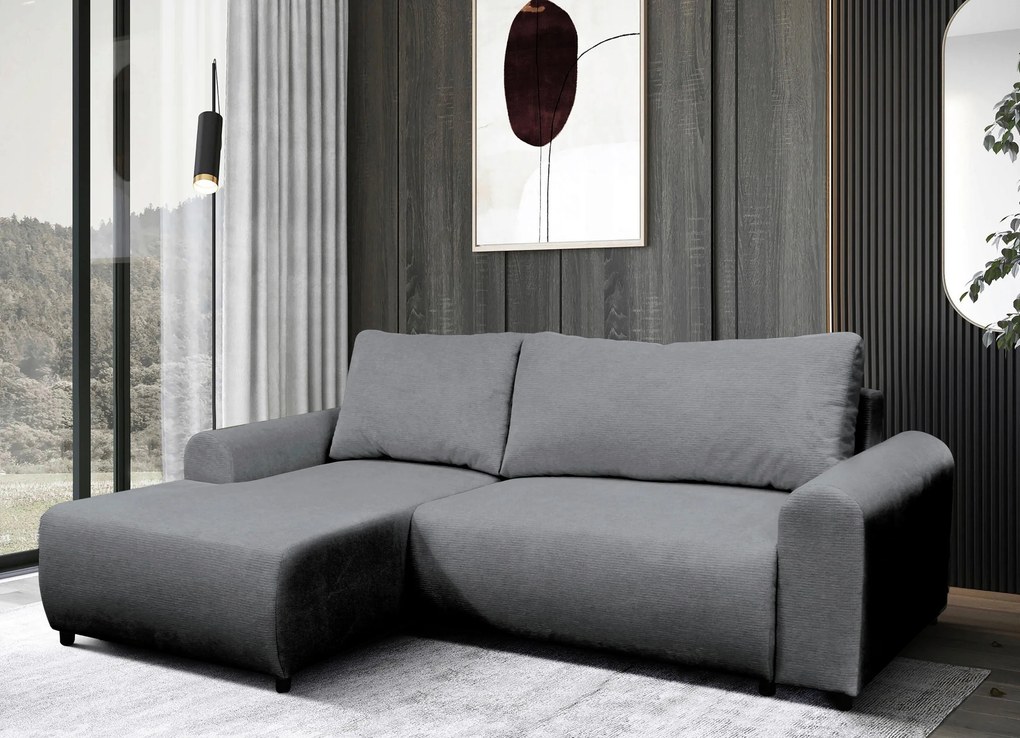 XXXLutz ROHOVÁ SEDAČKA, textil, šedá MID.YOU - Sedací soupravy - 001574005904