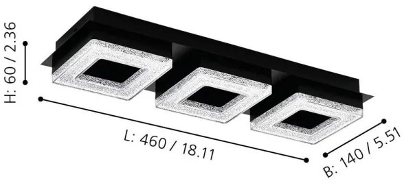 Eglo 99325 - LED Stropní svítidlo FRADELO 3xLED/4W/230V