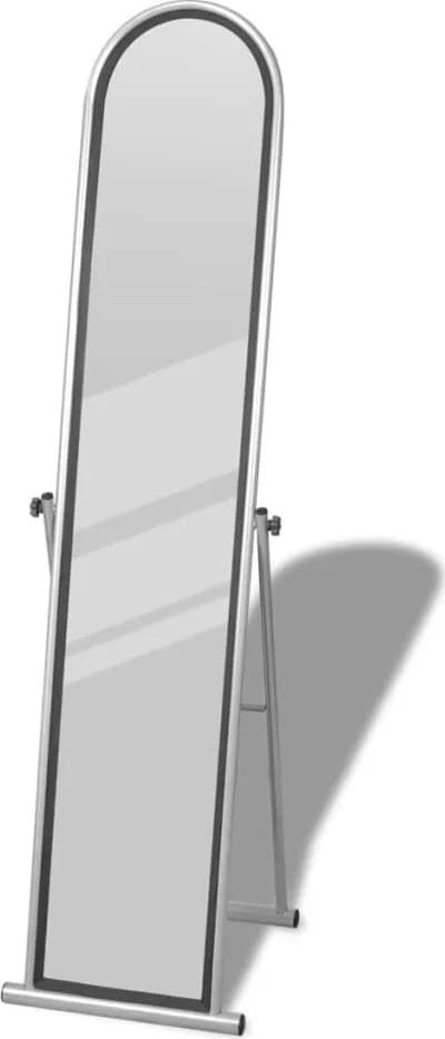 vidaXL Volně stojící podlahové obdélníkové zrcadlo [240580] Barva: Černá