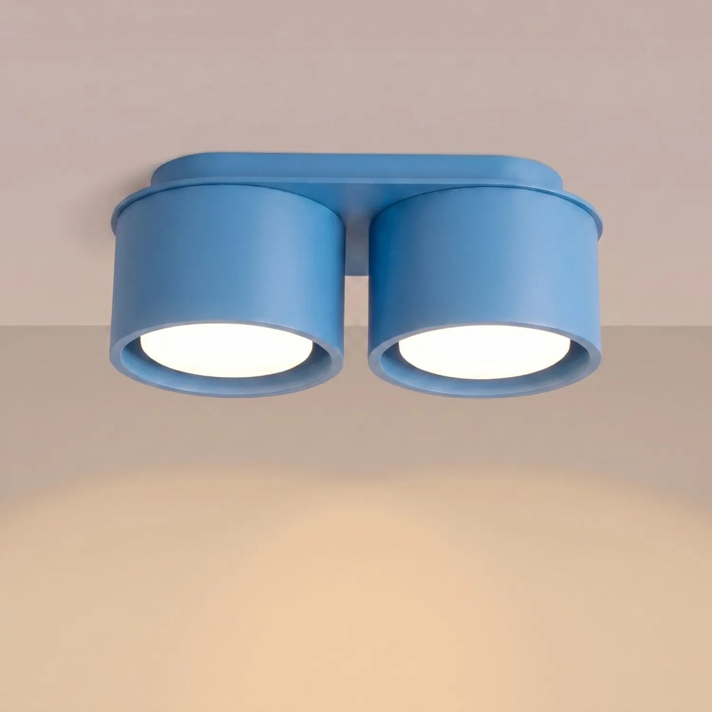 Sollux Lighting Stropní svítidlo MODO 2 azurové GX53