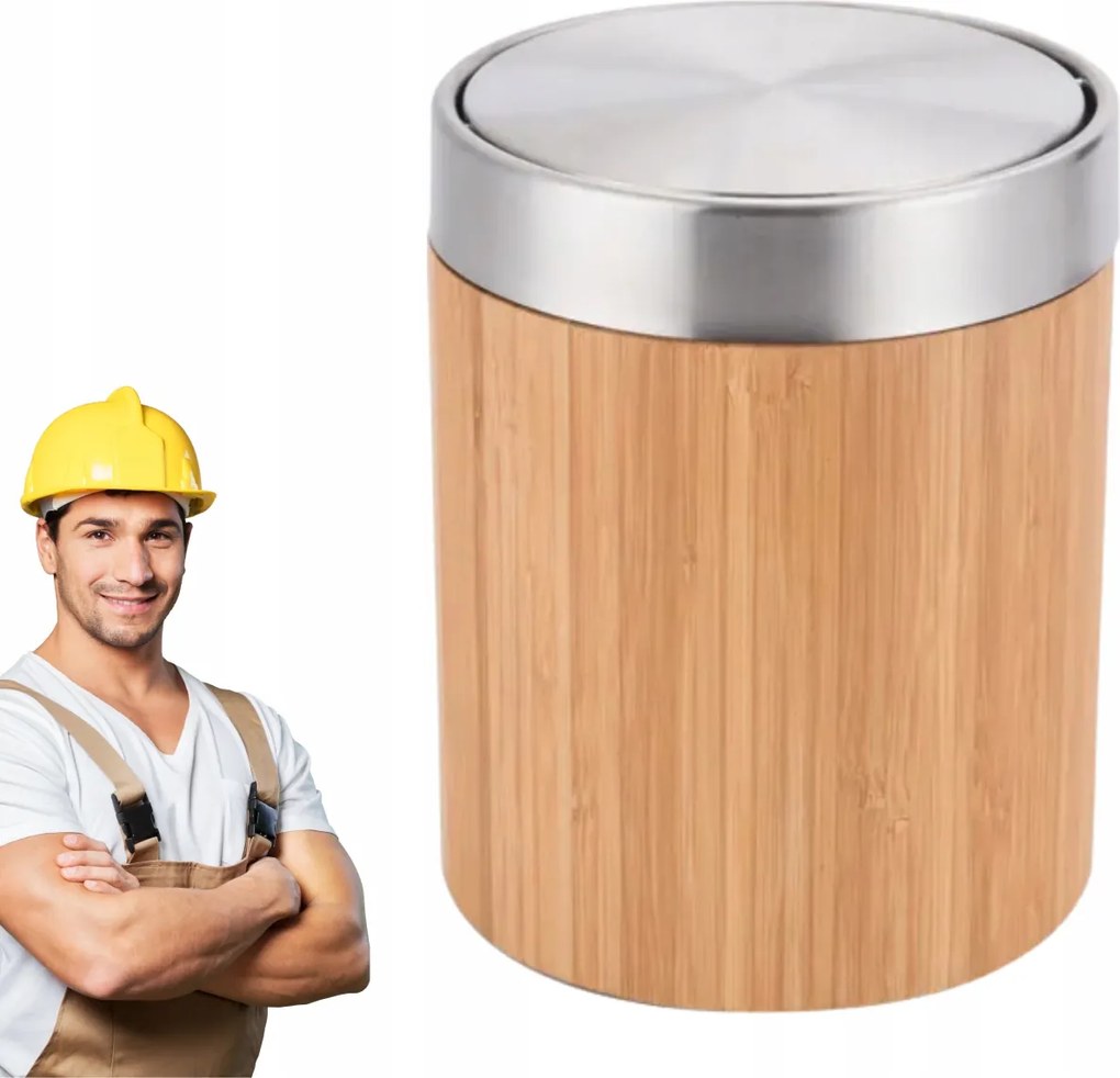 Koupelnový odpadkový koš Bamboo 2.6L Sensea