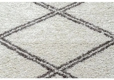 koberec BERBER ASILA B5970, krémovo hnědý střapce, Maroko Shaggy velikost 140x190 cm | krásné koberce cz