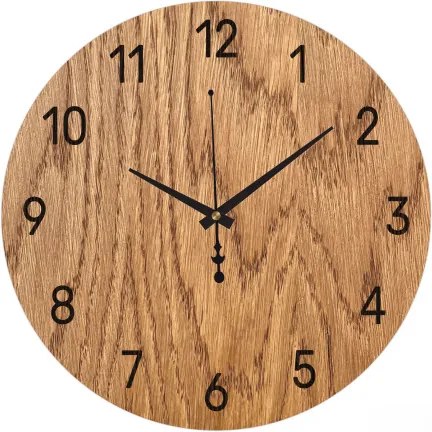 Nástěnné hodiny z dubového dřeva – moderní minimalistický design | SENTOP MAS002-A-akcia20