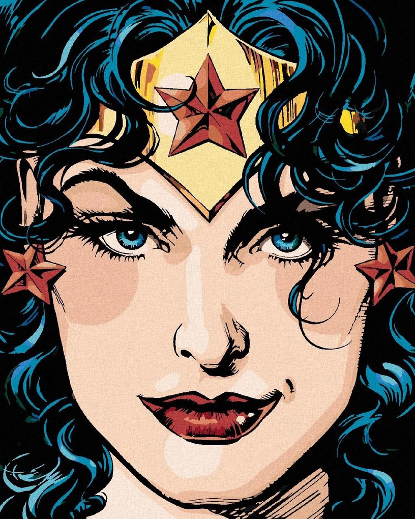 Zuty - wonder woman přebal komiksu, 40×50 cm, bez rámu a bez vypnutí plátna