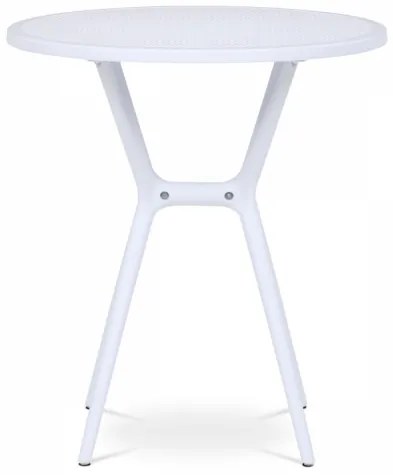 Jídelní stůl kulatý bílý plastový 65 cm DT-X7007 WT