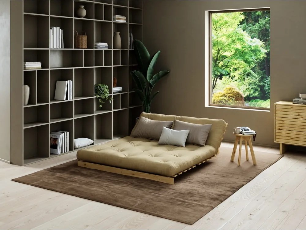Zelená rozkládací pohovka 160 cm Roots - Karup Design