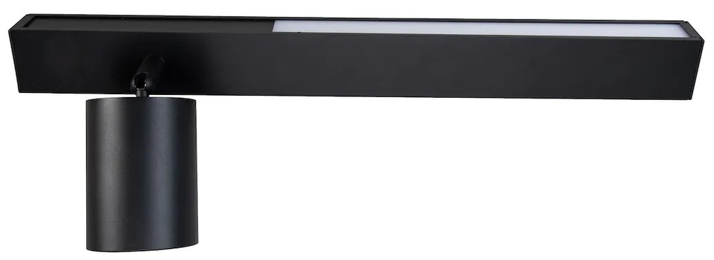 Nástěnné svítidlo Magnet Left, 1x černé kovové stínítko + 1x LED 5W, b