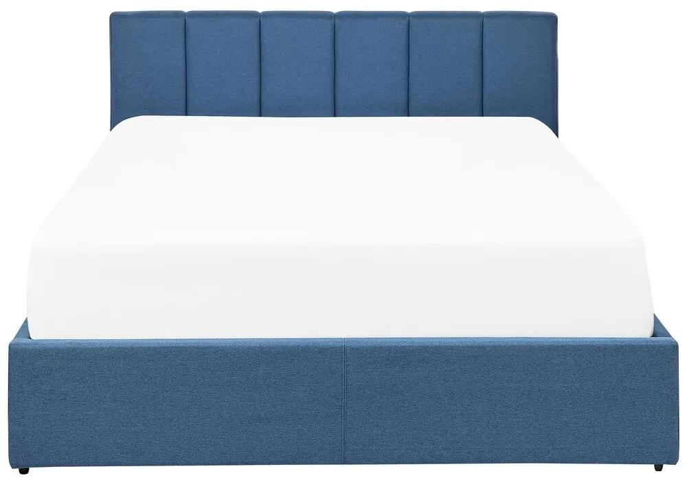 Manželská postel 140 cm Dabria (modrá) (s roštem) (s úl. prostorem). 1078646
