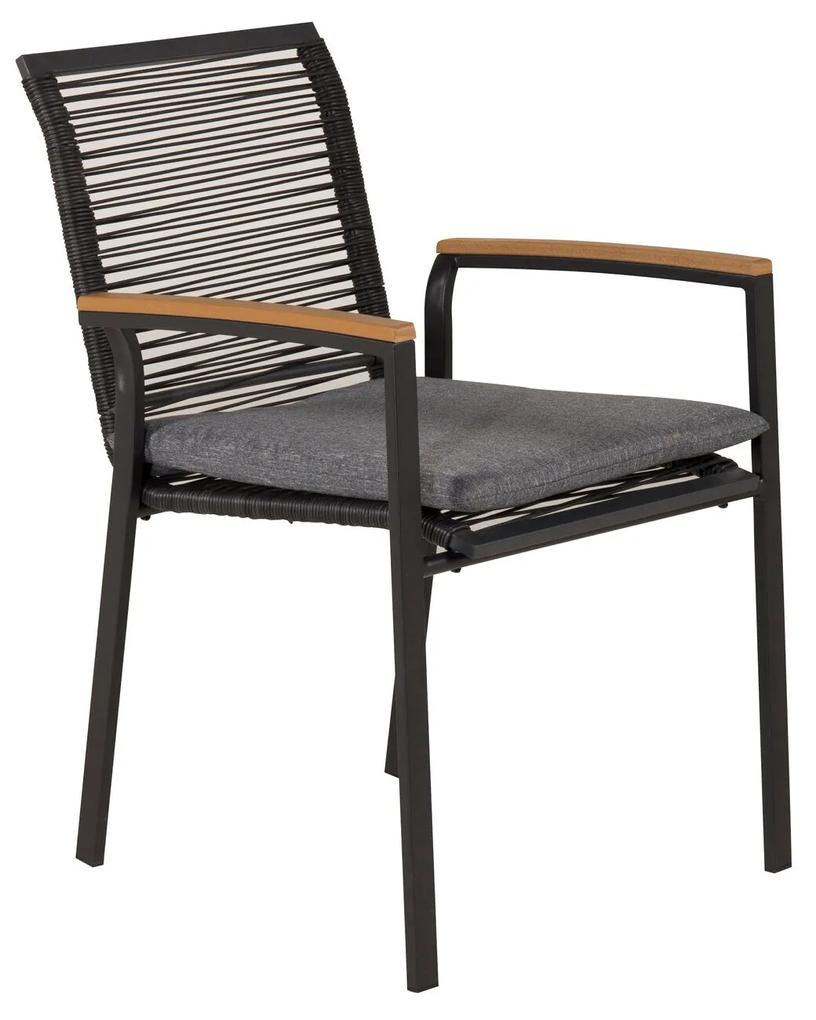 Jídelní židle Dallas, 2ks, černá