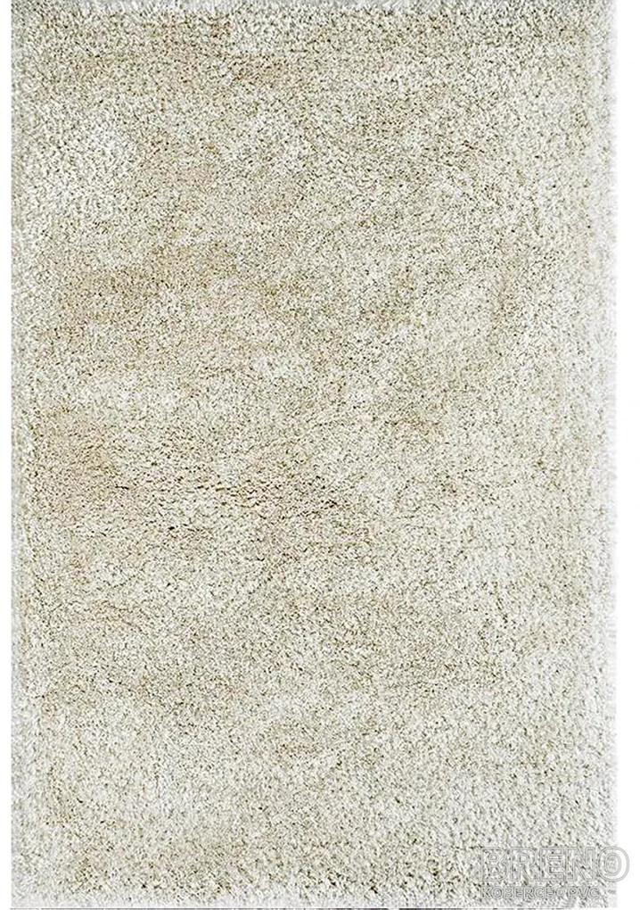 Chlupatý kusový koberec Touch Me 370 | krémový Typ: kulatý 60 cm