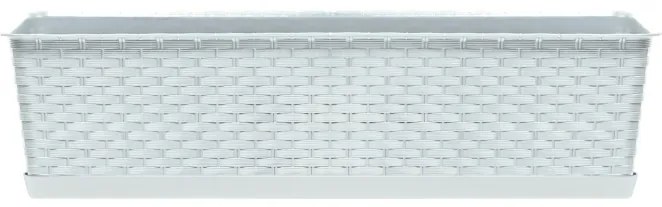 PROSPERPLAST Truhlík s miskou - RATOLLA CASE Rozměr: 88,1x17,3 cm, Barva: bílá
