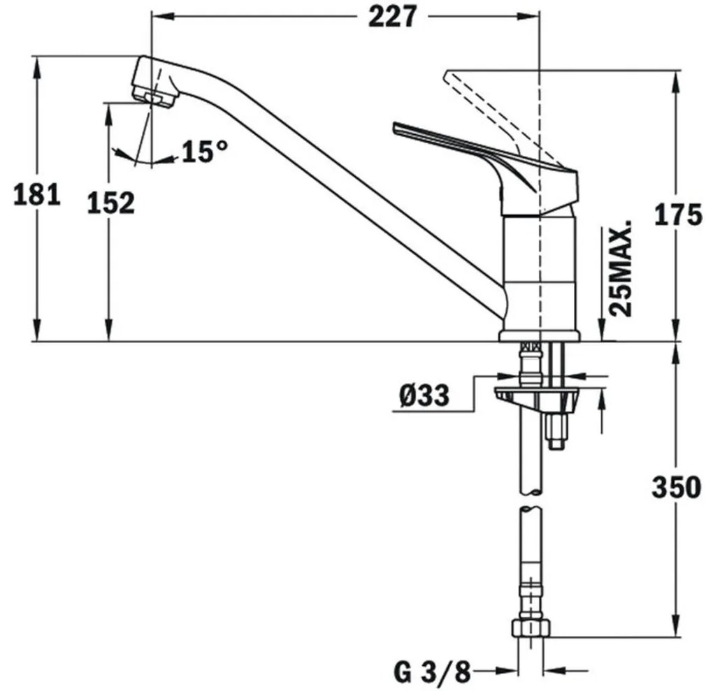 Kuchyňská baterie Teka MTP 913 TG MB Černá metalická