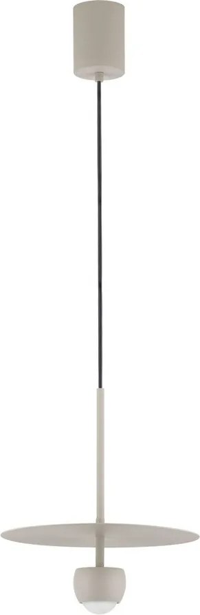 Béžové hliníkové LED závěsné svítidlo ø 30 cm Edem – Nova Luce
