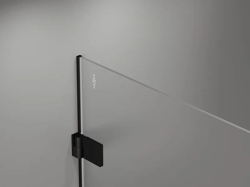 Mexen Lunar-B sprchové dveře otevírací levé 100 cm, transparentní, černé - 832-100-000-70-00-L