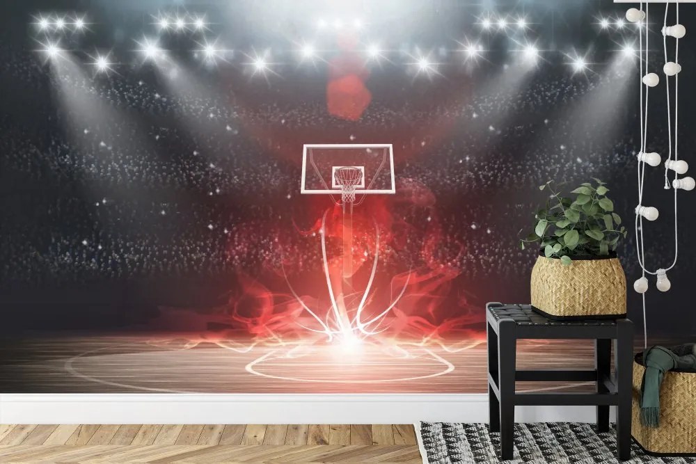 Fototapeta Futuristické Basketbalové Hřiště Hladký vinyl 208x146