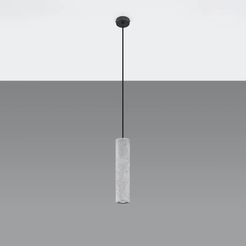LUVO 1 Závěsné světlo, beton SL.0653 - Sollux