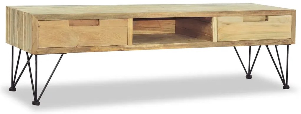 vidaXL Marketos TV stolek 120 x 35 x 35 cm masivní teak