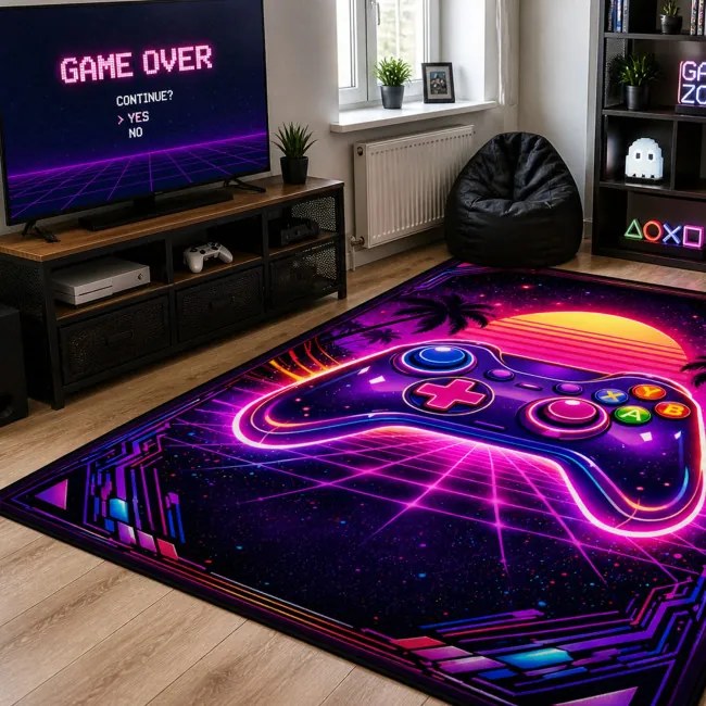 Protiskluzový herní koberec Retro Pad