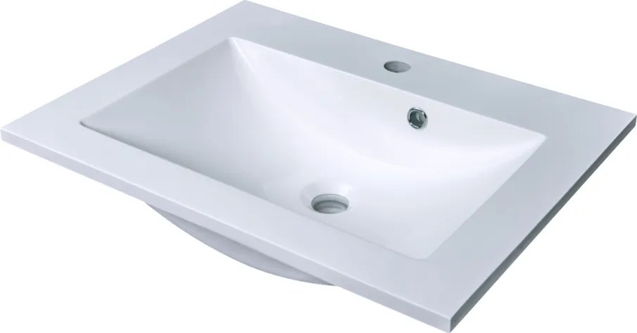 CEDERIKA - SLIM 60 umyvadlo z litého mramoru - BÍLÉ CA.05460