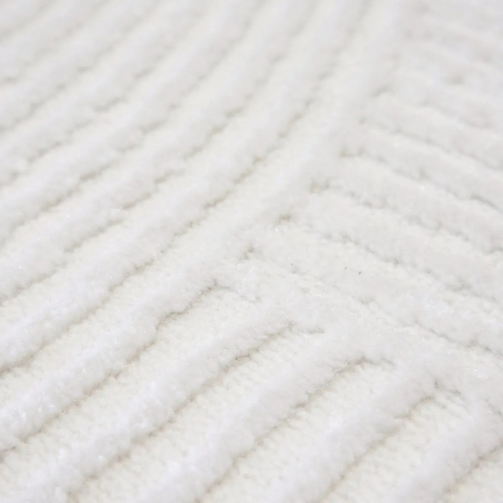 Angel Carpet, Kusový koberec Zafiro 25 Cream, 80x150, bílá, kancelář