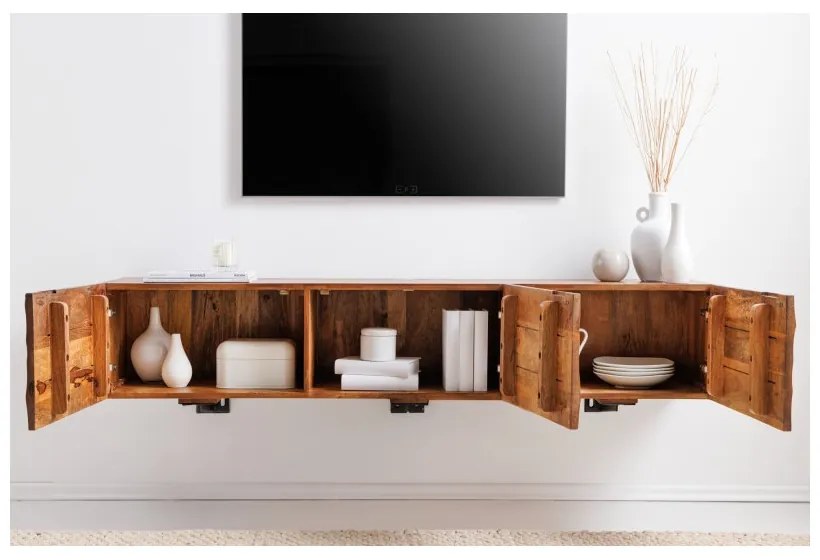 Massive home | Designový závěsný TV stolek 160 cm Scorpion mango