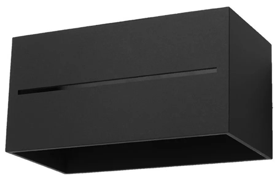 Sollux Lighting Nástěnné svítidlo LOBO MAXI černé