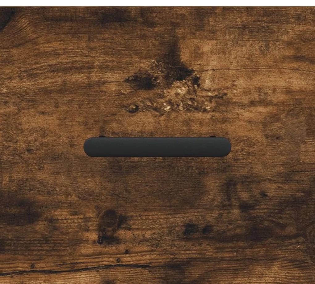Skříň highboard kouřový dub 69,5 x 34 x 180 cm kompozitní dřevo,  3198670
