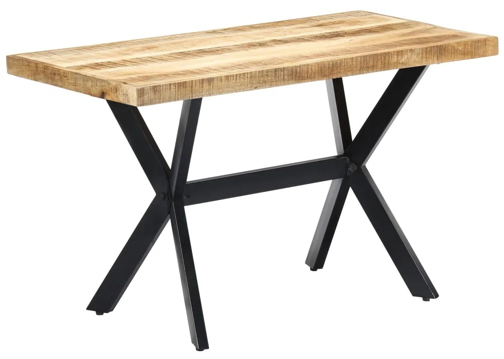 247441 vidaXL Jídelní stůl 120 x 60 x 75 cm masivní hrubé mangovníkové dřevo