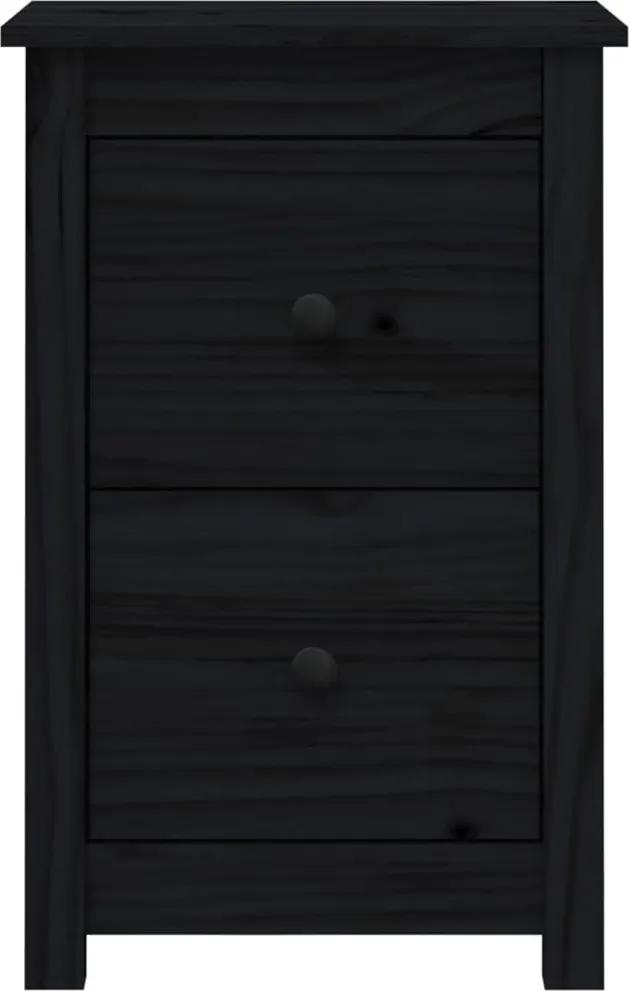 vidaXL Noční stolek 40 x 35 x 61,5 cm masivní borové dřevo [820954] Barva: Šedá